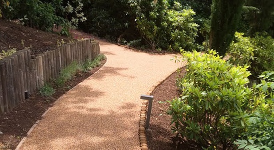Porous pathway surfacing for private sports club | Addagrip Terraco ...