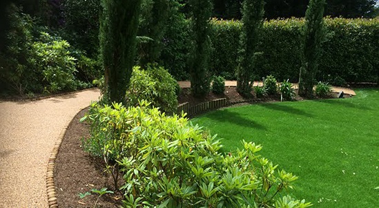 Porous pathway surfacing for private sports club | Addagrip Terraco ...