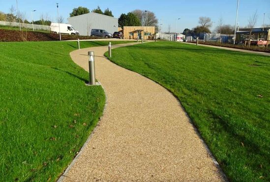 Permeable pathways for new police training facility | Addagrip Terraco ...