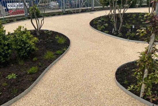 Resin bound porous pathways for hospital garden | Addagrip Terraco ...