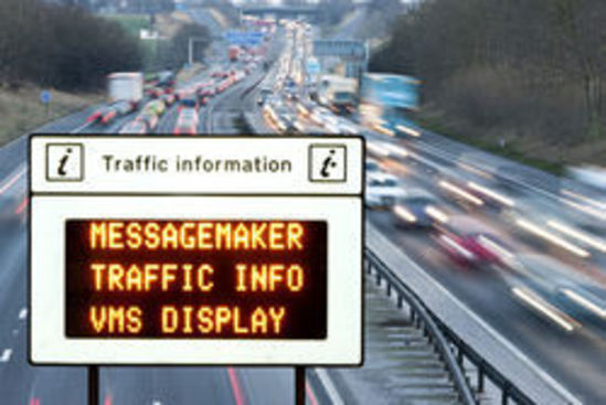 Traffic information LED road signs | Messagemaker Displays | ESI External Works