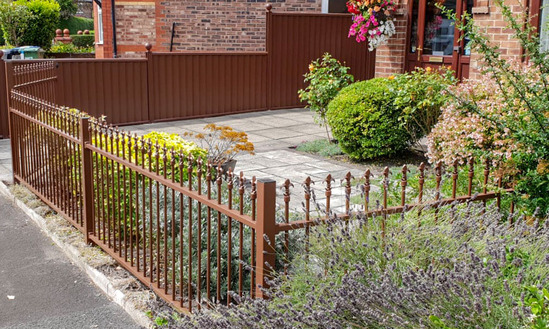 ColourRail spear-top railings | ColourFence | ESI External Works
