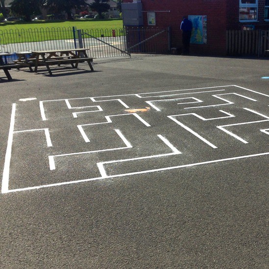 Colourful new playground markings for primary school | AMV Playground ...