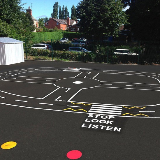 Colourful new playground markings for primary school | AMV Playground ...