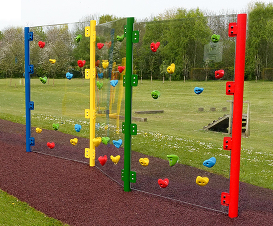 Clear Traverse climbing wall for playgrounds | AMV Playground Solutions ...