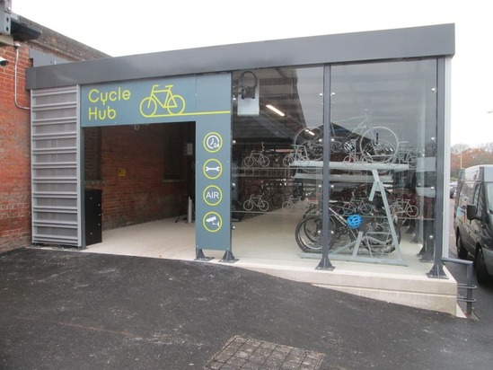 Cycle hubs - bespoke design, manufacture, installation | Cyclepods ...