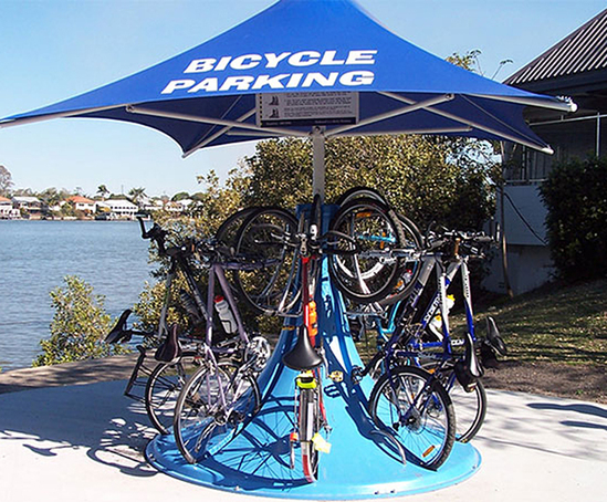 Cyclepod space-saving, secure cycle storage for 8 bikes | Cyclepods ...