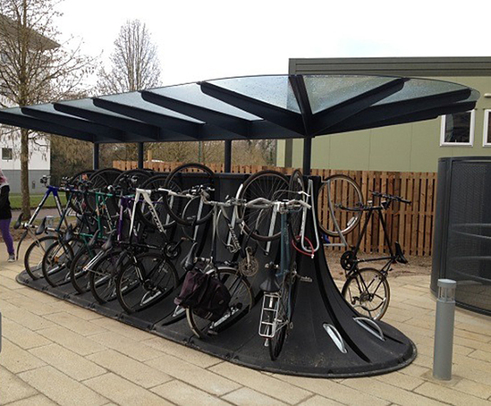 Cyclepod space-saving, secure cycle storage for 8 bikes | Cyclepods ...