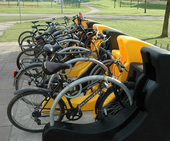 Streetpod cycle rack for high-level bike security | Cyclepods | ESI ...