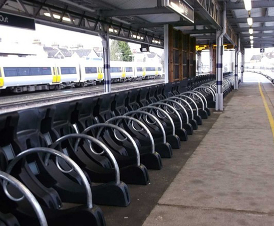 Streetpod cycle rack for high-level bike security | Cyclepods | ESI ...