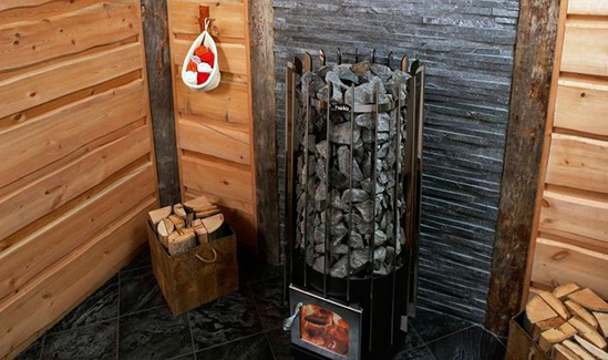 Kelo Finnish pine sauna | Drom UK | ESI Interior Design