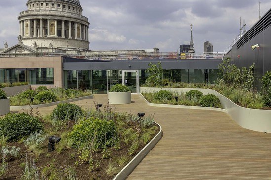 Adjustable pedestal system for corporate roof terrace | Buzon UK | ESI ...