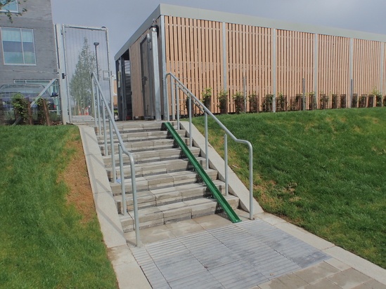 Cycle wheeling ramps for stairways | Cycle-Works | ESI External Works