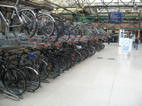 Space-saving 2-tier cycle racks - Network Rail stations | Cycle-Works ...