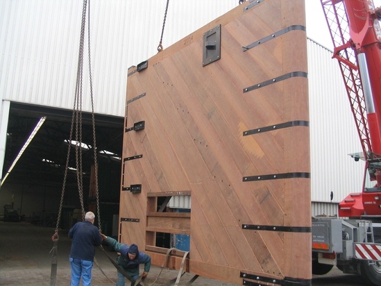 Marine hardwood timber lock gates | Ecochoice | ESI External Works