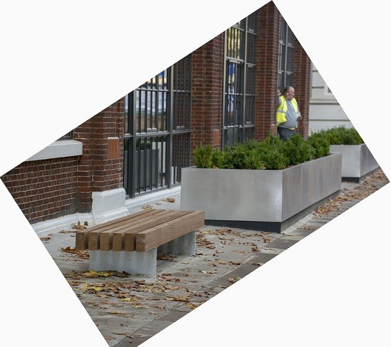 Bespoke stainless steel street planters, Shepherds Bush | IOTA | ESI ...