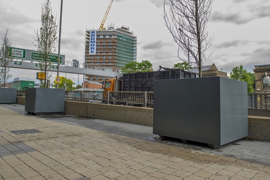 Bespoke steel tree planters | IOTA | ESI External Works