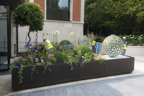 Bespoke planters - 'super-prime' residential development | IOTA | ESI ...