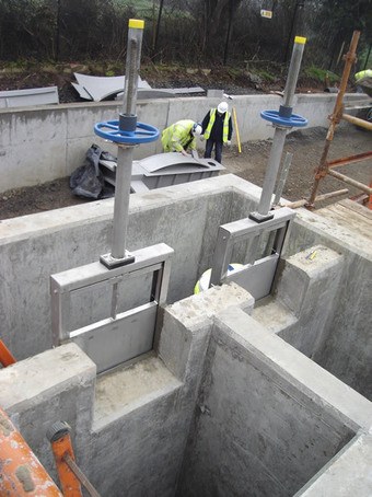 Wall mounted penstocks | Waterfront Fluid Controls | ESI Enviropro