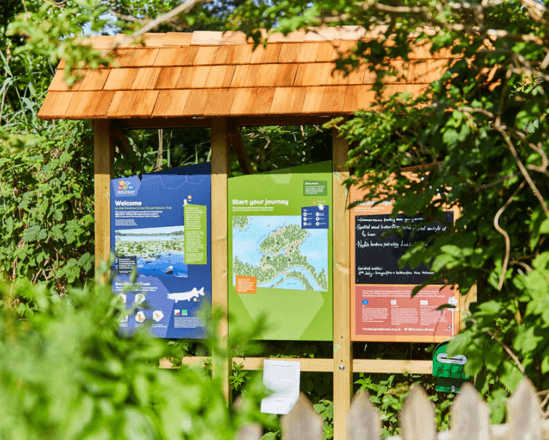 Bespoke weatherproof metal signage for wetland trail | Landmark | ESI ...
