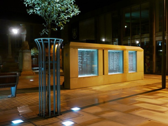 Sandstone commemorative war memorial, Nelson town centre | DP ...