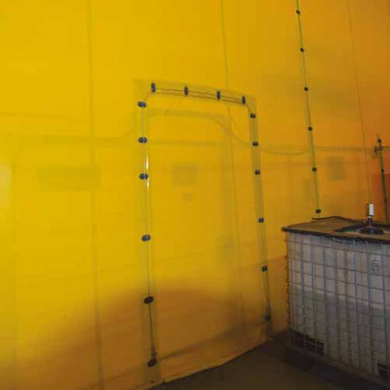Temporary industrial partition aids dust control | Westgate Global ...