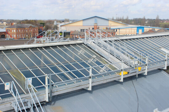 Alubridge aluminium walkways for safe roof access | Planet Platforms ...