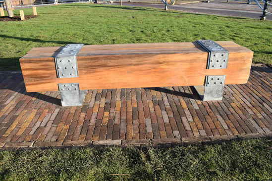 Bespoke greenheart timber benches - Dock Museum, Cumbria | Chris Nangle ...