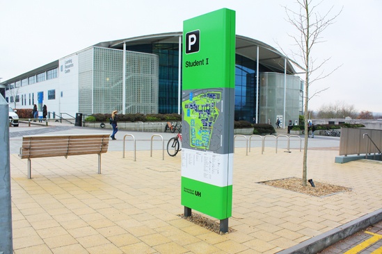 Kara wayfinding signage for University campus | fwdesign | ESI External ...