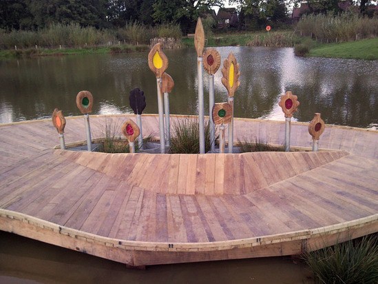 Bespoke timber habitat jetty | Handspring Design | ESI External Works