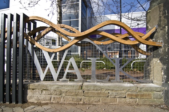 Sculpture and information wheels for River Sheaf Walk | Handspring ...
