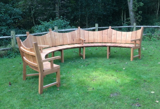Bespoke timber tree seats | Handspring Design | ESI External Works