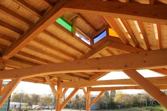 Outdoor classroom with green roof - Dore Primary School | Handspring ...