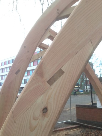 Gothic timber arches - Swanswell Park | Handspring Design | ESI ...