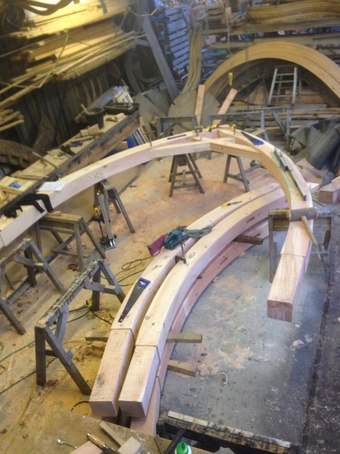 Gothic timber arches - Swanswell Park | Handspring Design | ESI ...