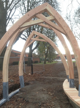 Gothic timber arches - Swanswell Park | Handspring Design | ESI ...