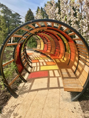 Sculptural hoop structures for Children's Garden, Kew | Handspring ...