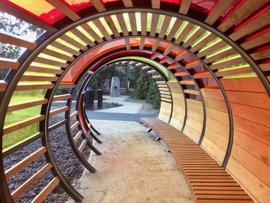 Sculptural hoop structures for Children's Garden, Kew | Handspring ...