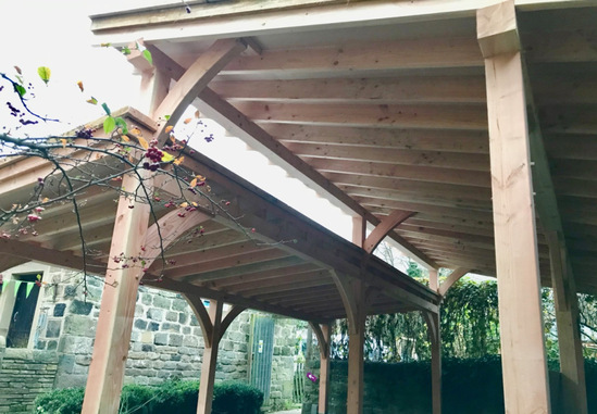 Timber-framed green roof shelter for conservation group | Handspring ...