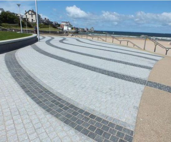 AluExcel edging, Station Square, Portrush | Kinley | ESI External Works