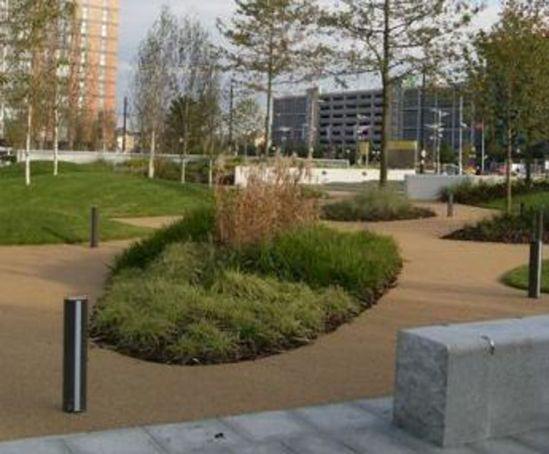 AluExcel landscape edging, Media City, Salford Quays | Kinley | ESI ...