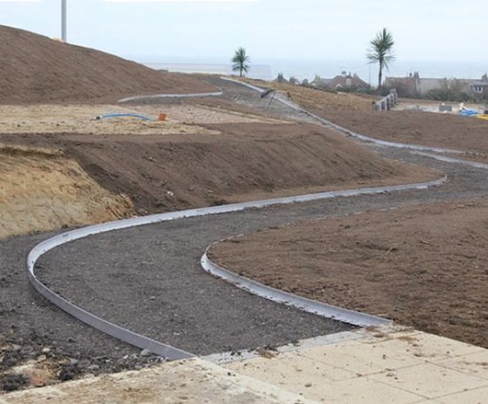 AluExcel pathway edging for Seaview Village holiday park | Kinley | ESI ...