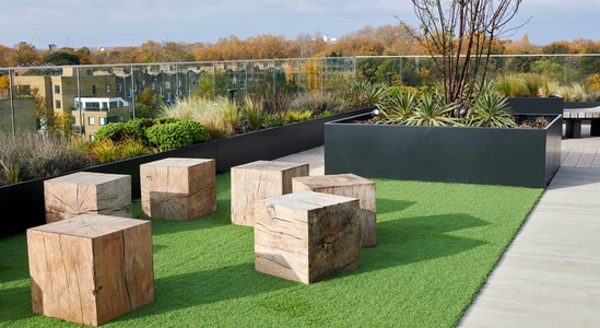 Roof terrace system for modern residential apartments | Raaft | ESI ...