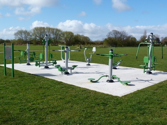 Community outdoor gym equipment bundle | Caloo | ESI External Works