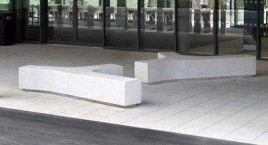 Pewsham Solid Pre-Cast Concrete Tri Bench - PBN413 | Langley Design ...