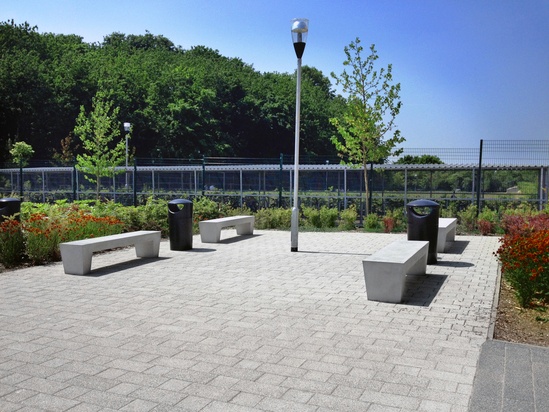 Pewsham Solid Pre Cast Concrete Bench - PBN405 | Langley Design Street ...