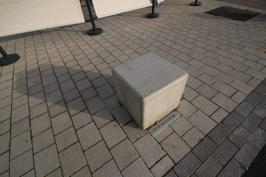 Concrete seating cubes for seafront pedestrian area | Langley Design ...