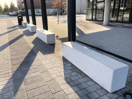 Pewsham Solid Pre-Cast Concrete Bench - PBN408 | Langley Design Street ...