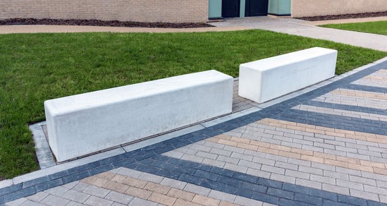 Pewsham Solid Pre-Cast Concrete Bench - PBN408 | Langley Design Street ...