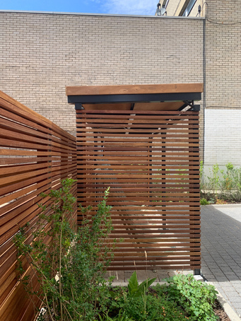 Bespoke cycle and bin store facility with sedum roofs | Langley Design ...